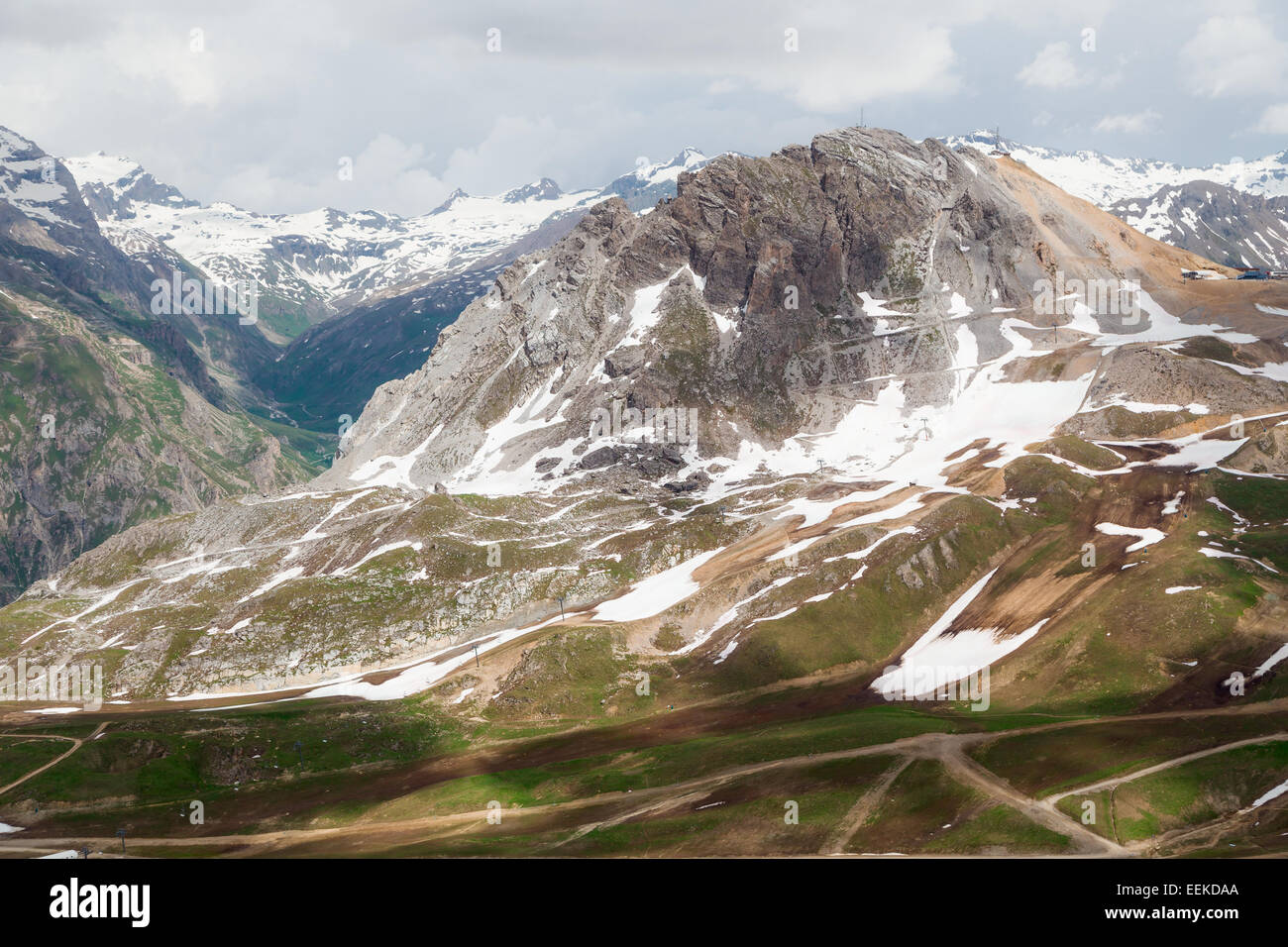 Alpine ski area of Val d'Isere Stock Photo - Alamy