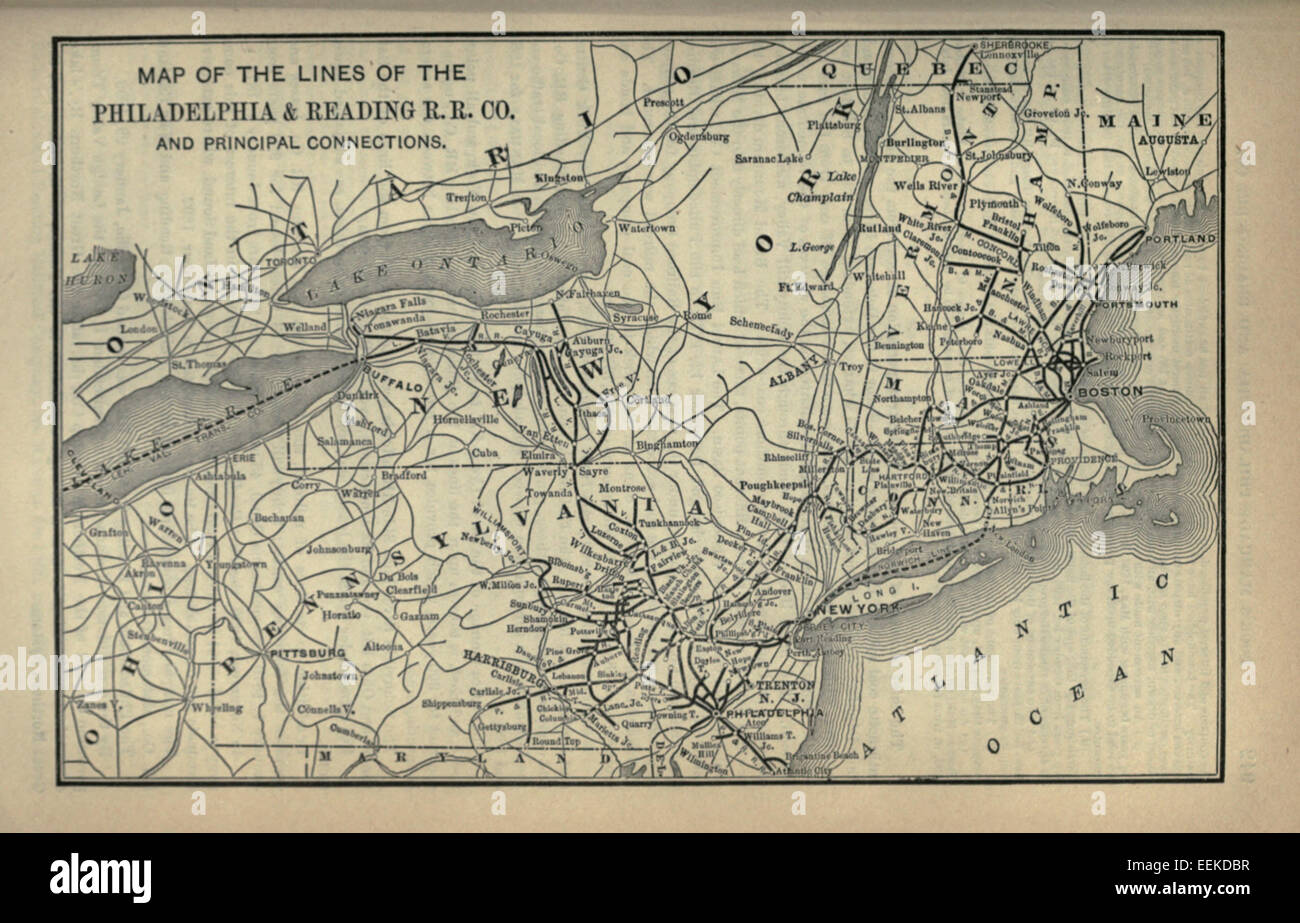 Philadelphia railroad map hi-res stock photography and images - Alamy