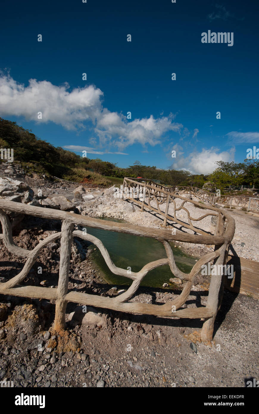 Fence with mud bath Stock Photo - Alamy