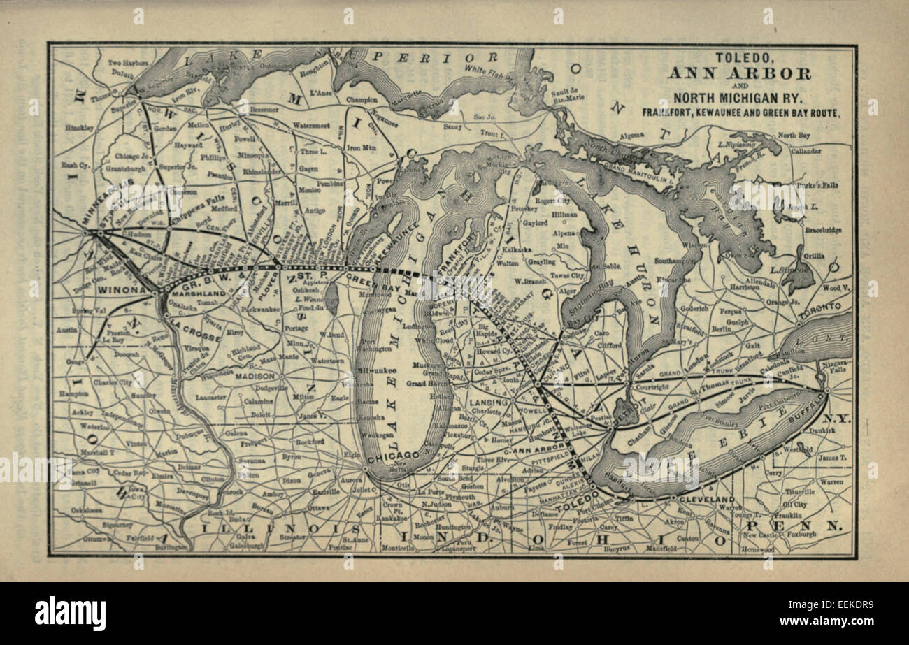 Train Routes Michigan Indiana Map