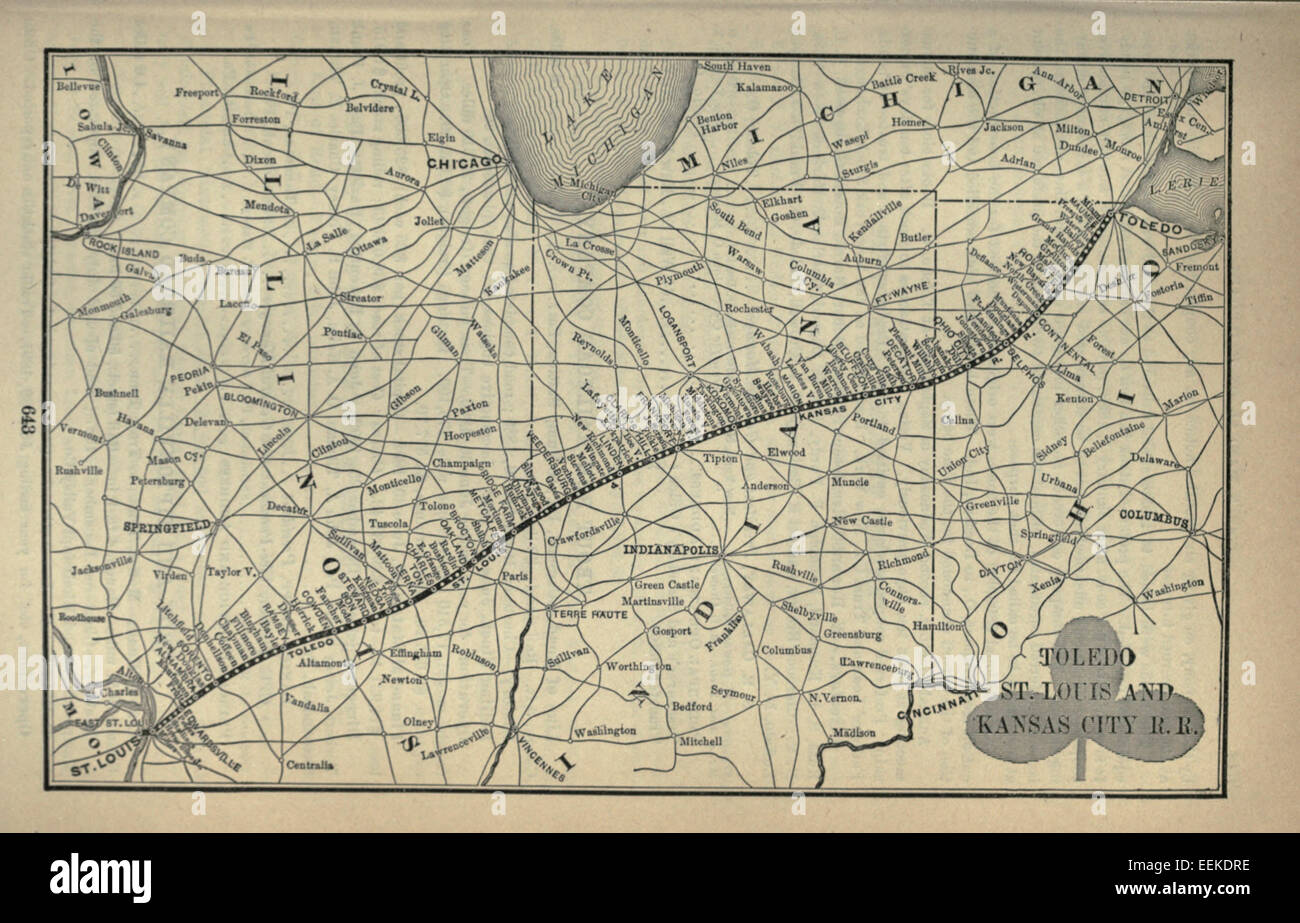 Railroad Map Kansas High Resolution Stock Photography and Images - Alamy