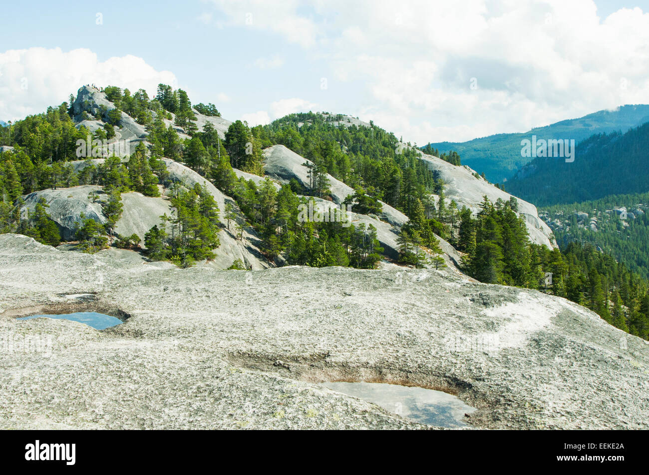 Landscape on the Chief, Squamish, British Columbia, Canada Stock Photo ...