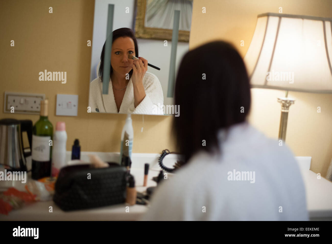 Woman getting ready for night out hi-res stock photography and images ...