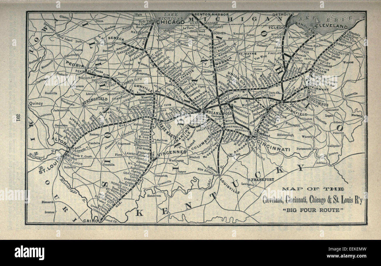 Cleveland map hi-res stock photography and images - Alamy