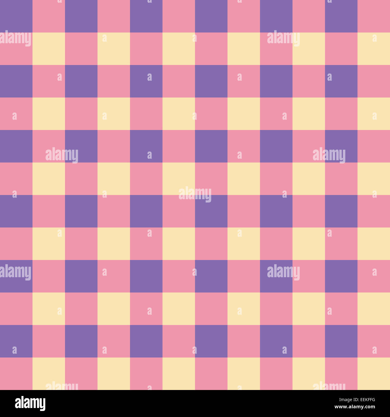 Subdued pink, purple and yellow seamless checkered background Stock ...