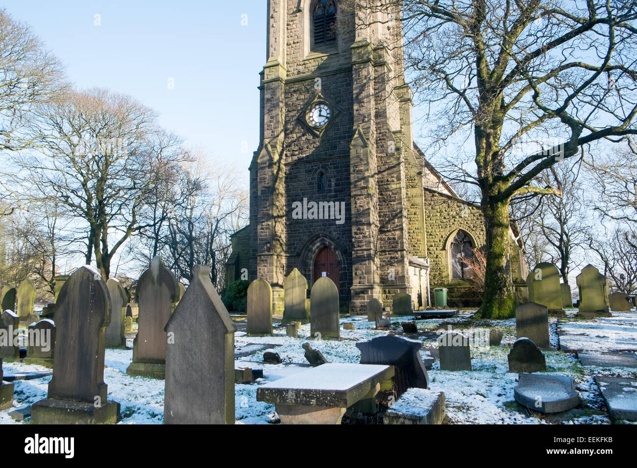 Emmanuel church in the village of Holcombe,Ramsbottom,Lancashire ...