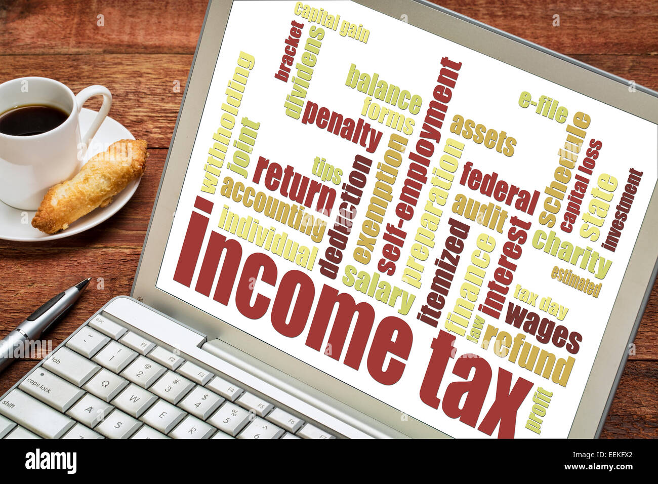 Income Tax Word Cloud On A Laptop Screen With A Cup Of Coffee Stock Photo Alamy income-tax-word-cloud-on-a-laptop-screen-with-a-cup-of-coffee-stock-photo-alamy