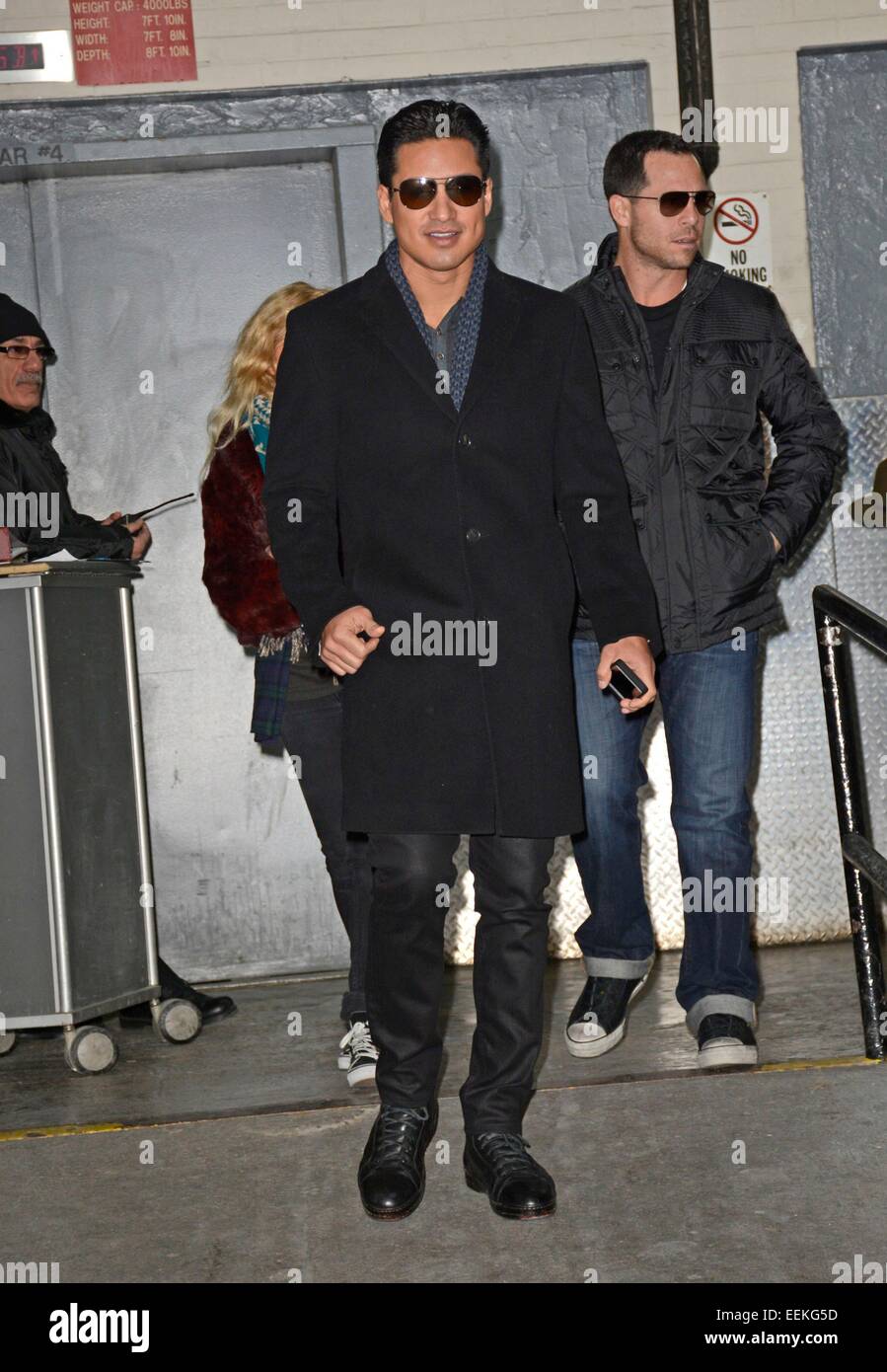 New York, NY, USA. 19th Jan, 2015. Mario Lopez out and about for ...