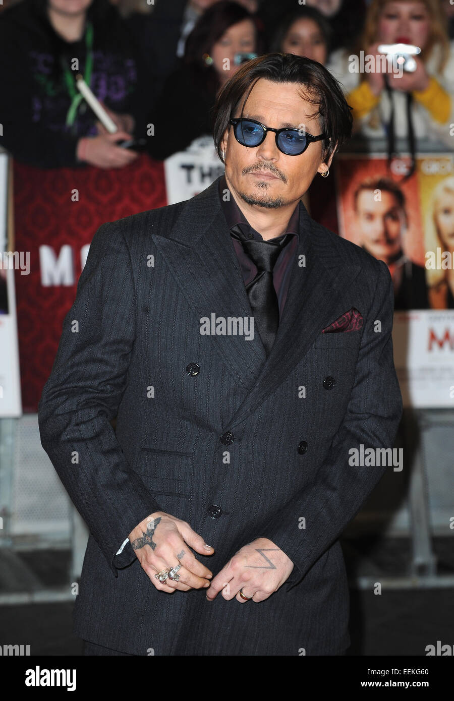 London, UK, UK. 19th Jan, 2015. Johnny Deep attends the UK Premiere of ...