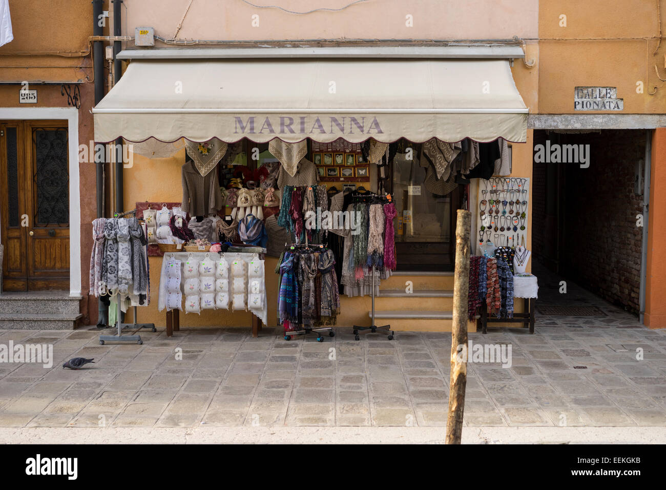 Shop in Burano Stock Photo - Alamy