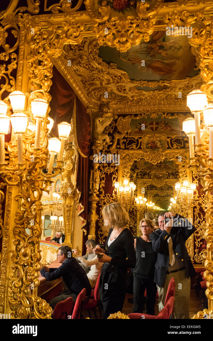 La Fenice Opera House, Royal Box Stock Photo - Alamy