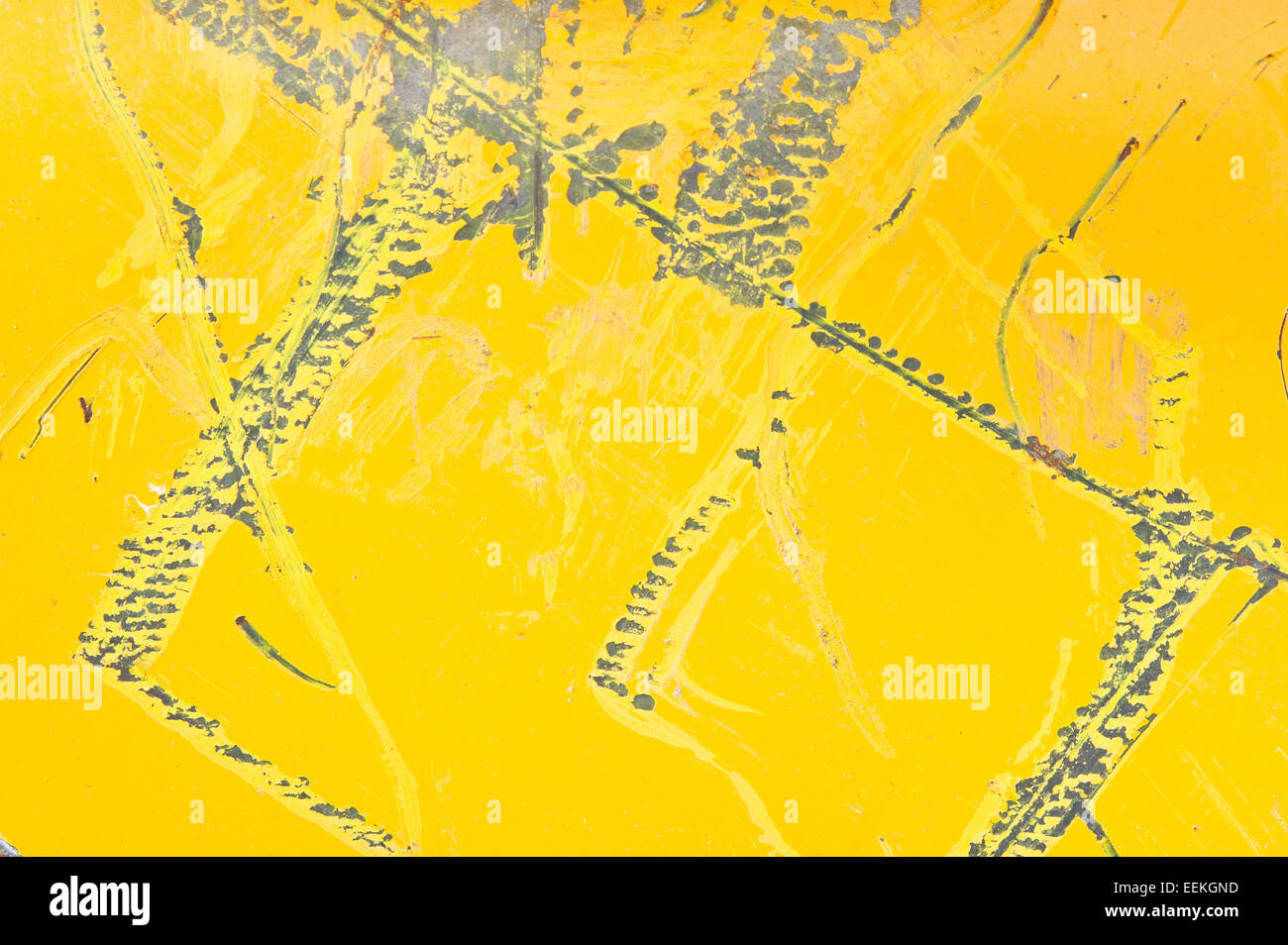 Part of a yellow metallic surface as a textured abstract Stock Photo ...