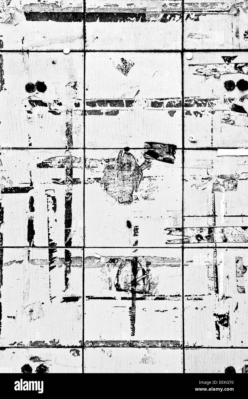 Old tiles with tape marks, as an abstract Stock Photo - Alamy