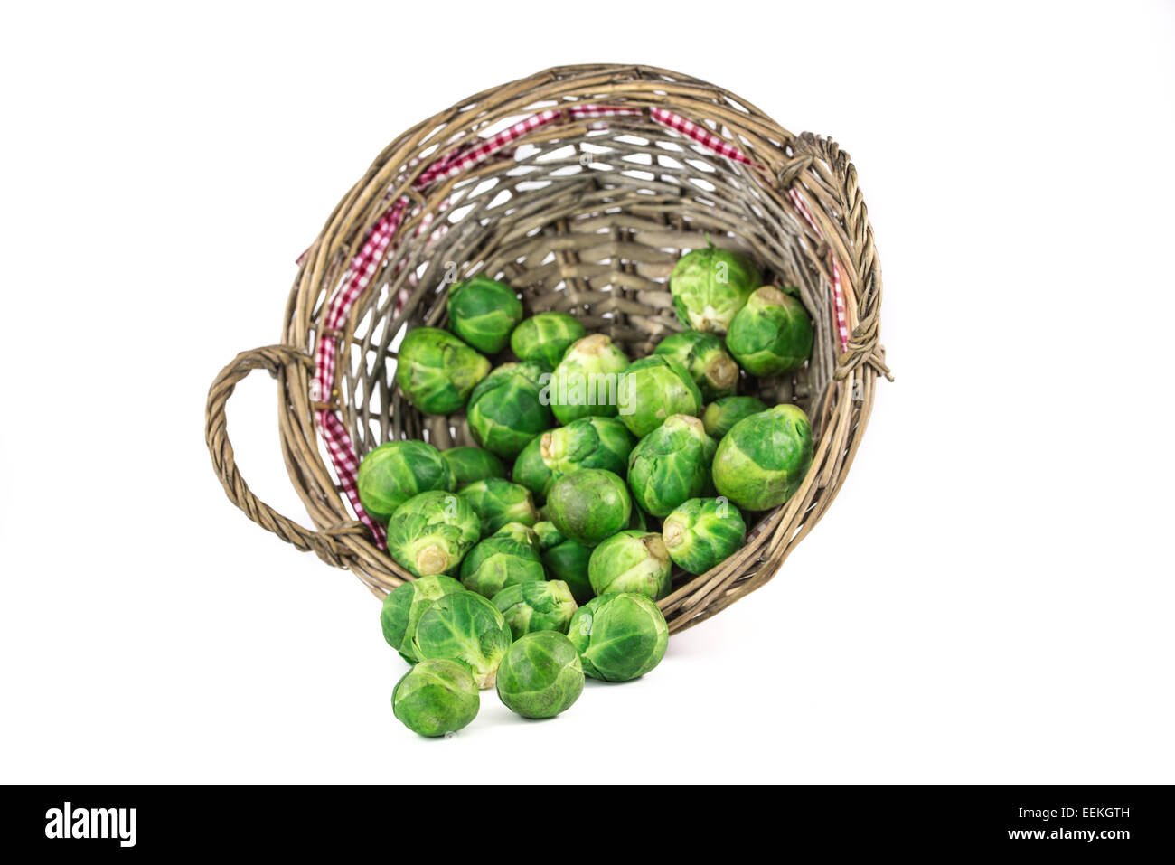 Sprouts in basket Stock Photo - Alamy