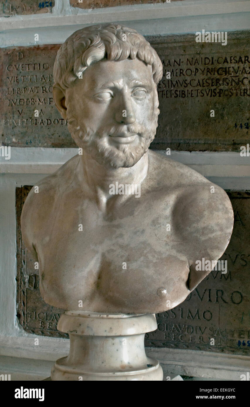 Male bust ( Hadrianic period, 117-138 ) Roman Rome Capitoline Museum ...