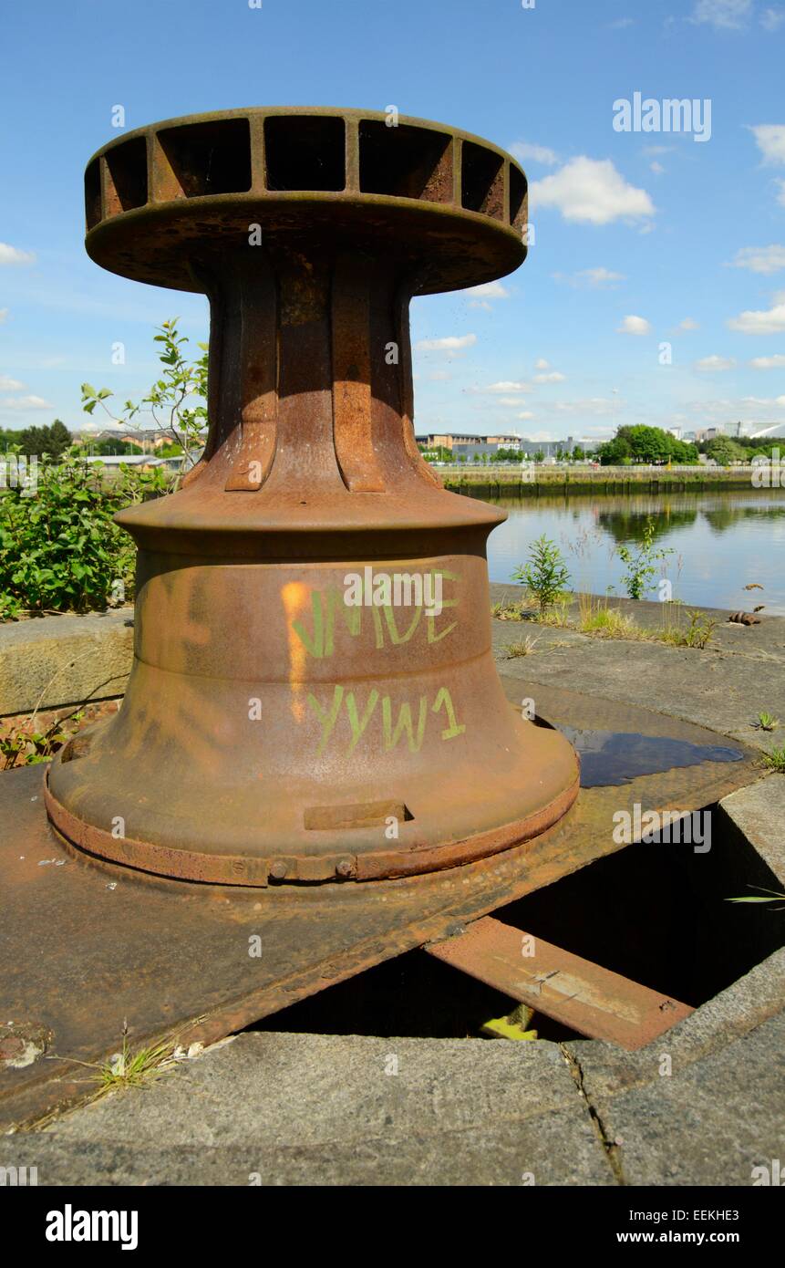 Capstan at Govan Graving Docks in Glasgow, Scotland Stock Photo - Alamy