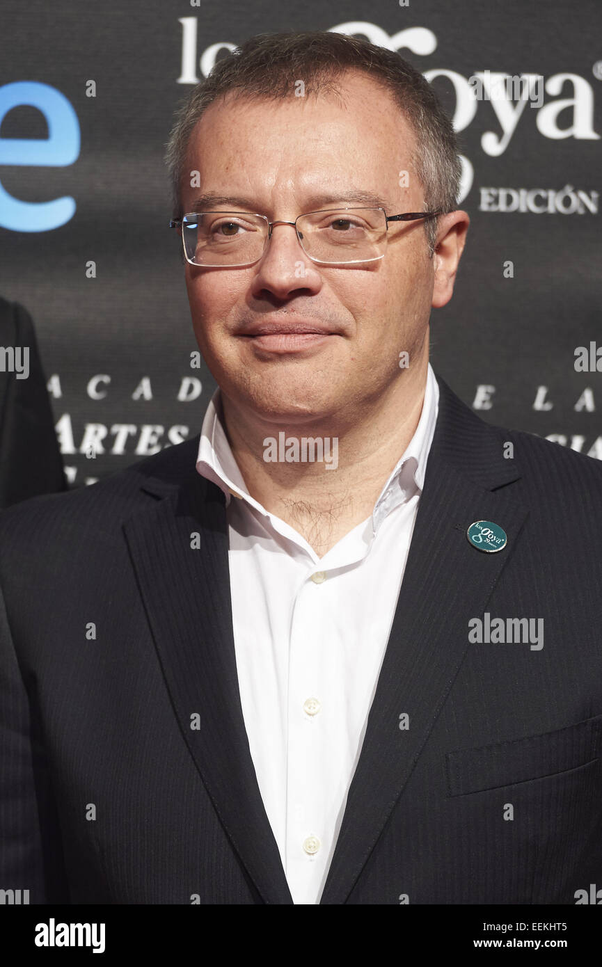 Jan. 19, 2015 - Madrid, Spain - Daniel Monzon attends the 29th Goya ...