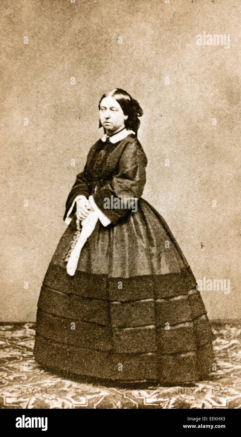 Queen Victoria, May 15, 1860, by John Jabez Mayall Stock Photo - Alamy