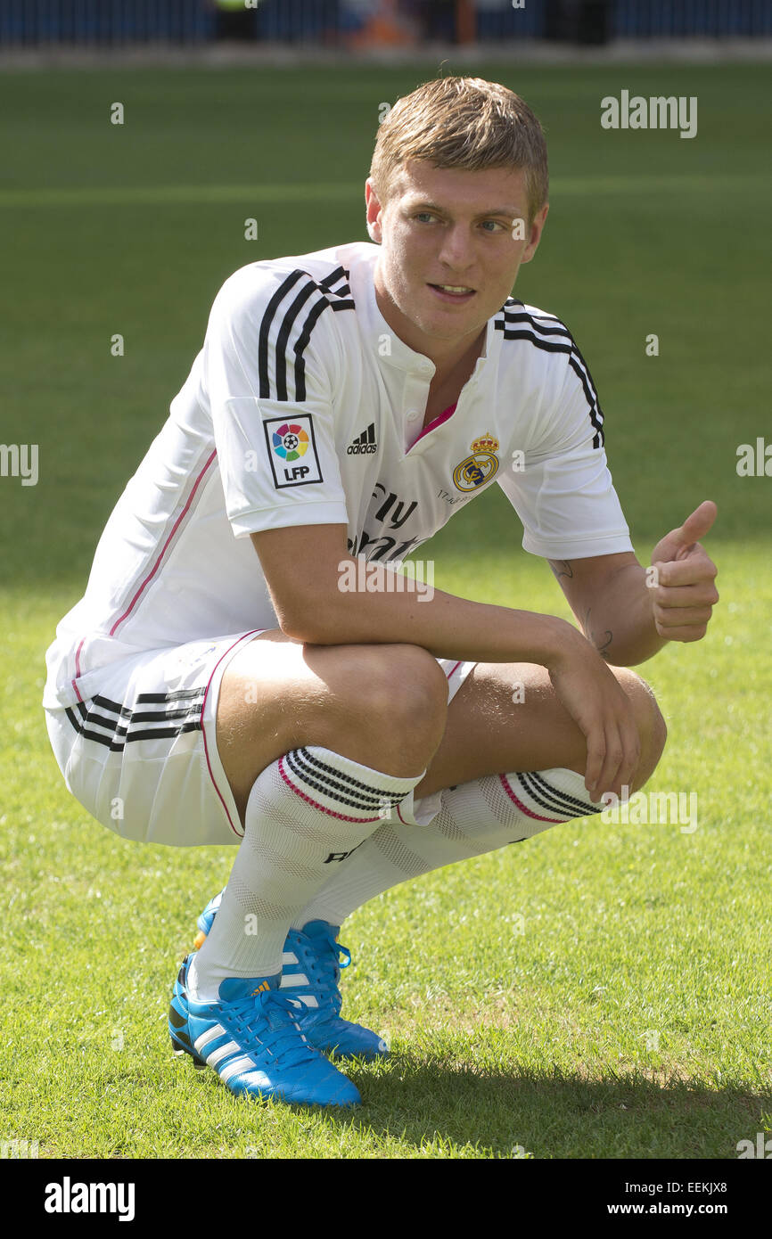 Real Madrid's new signing German midfielder Toni Kroos during his ...