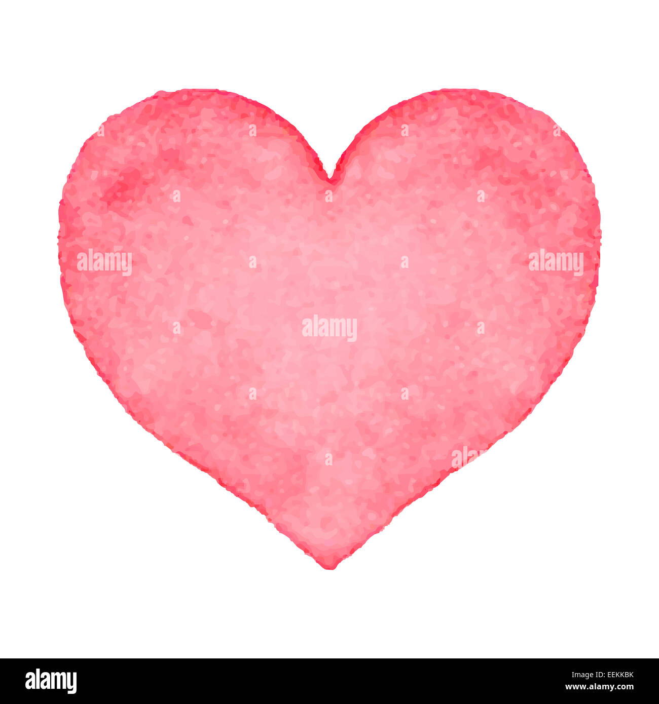 Watercolor pink heart simple hi-res stock photography and images - Alamy