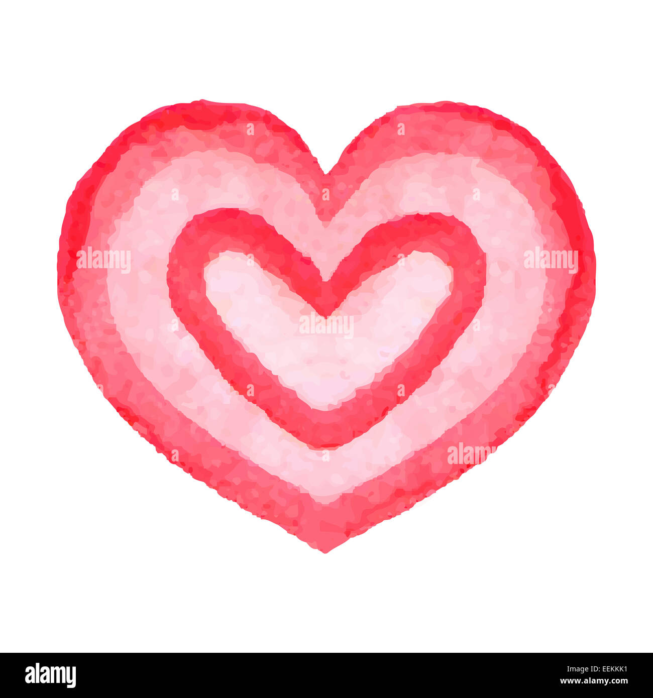 Watercolor heart Cut Out Stock Images & Pictures - Alamy
