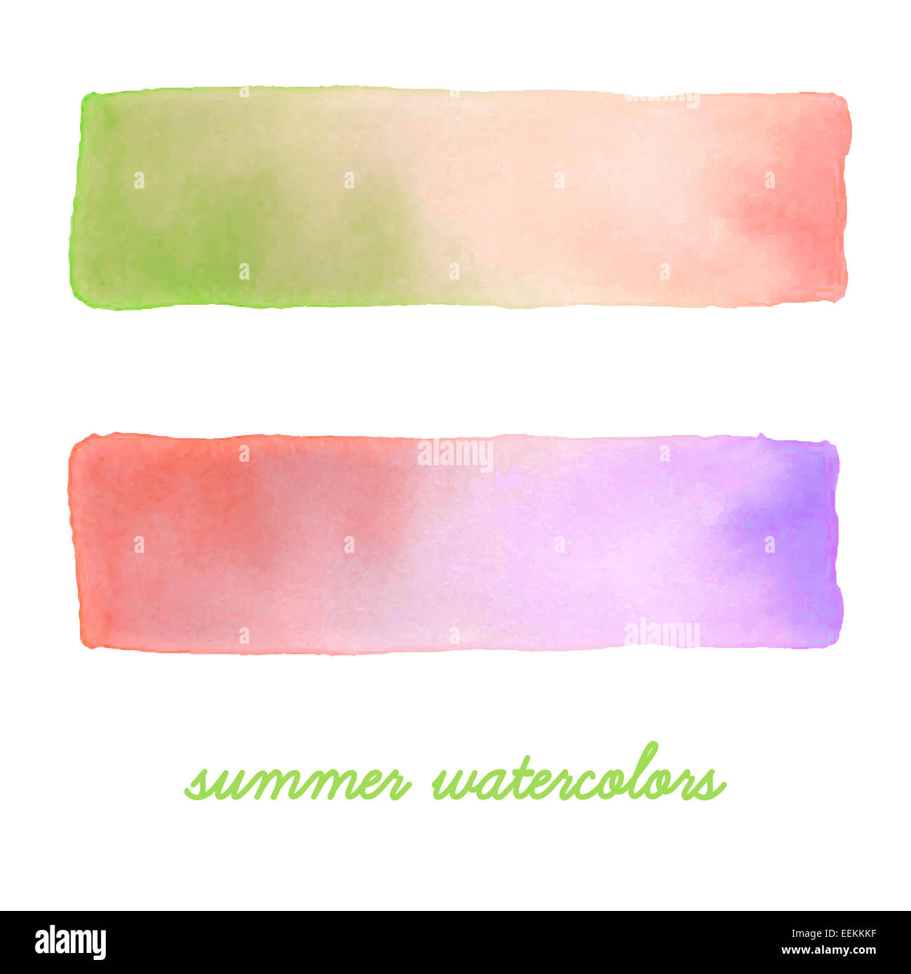 Watercolor banners set Stock Photo - Alamy