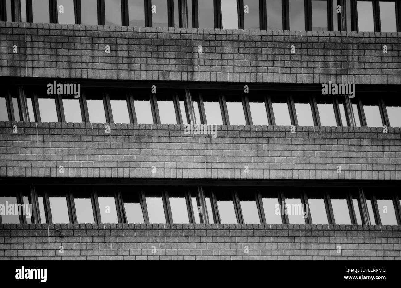 Office building below Argyle Street in Anderston in Glasgow, Scotland ...
