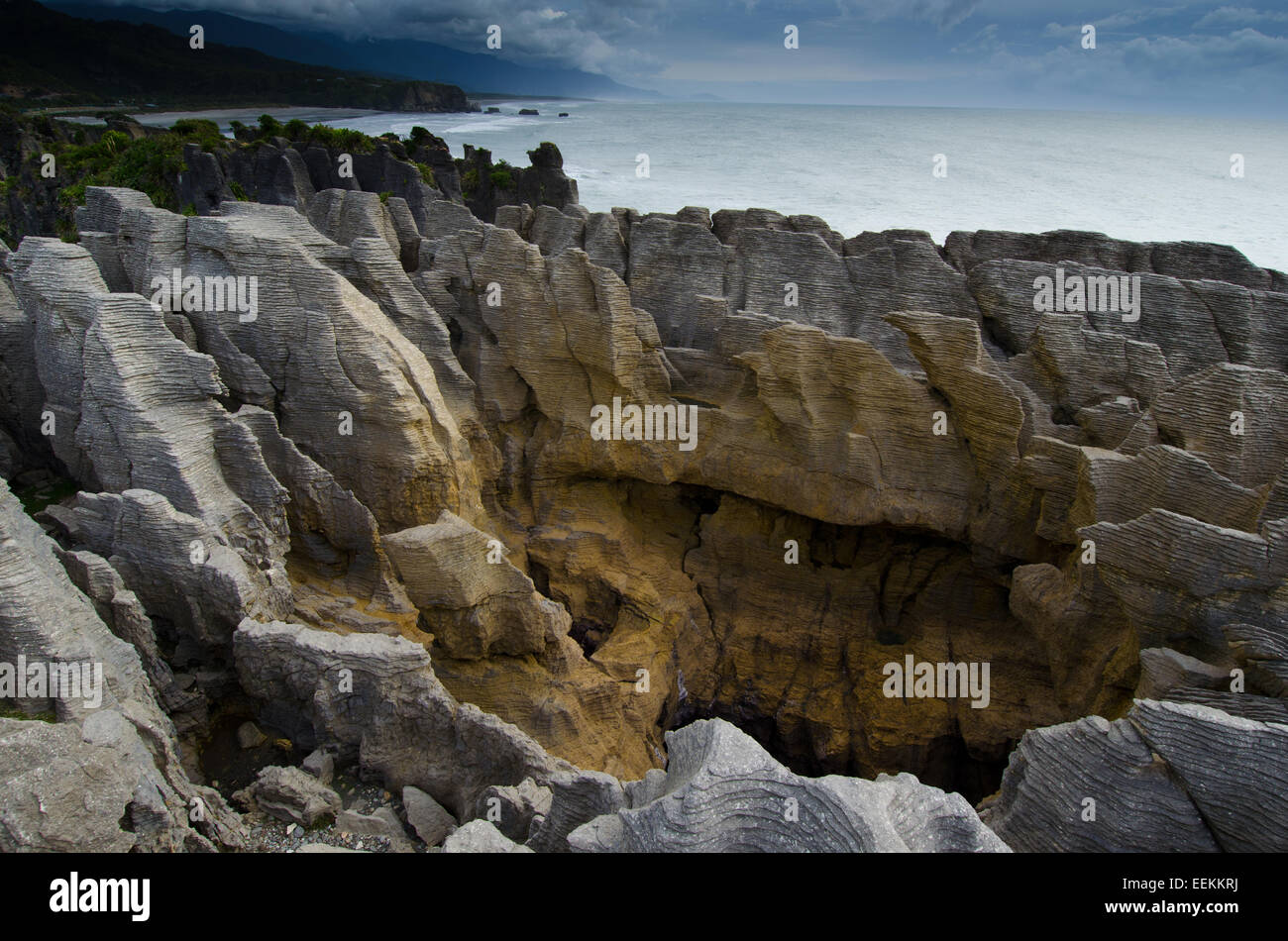 Pancakes Rocks, New Zealand Stock Photo - Alamy