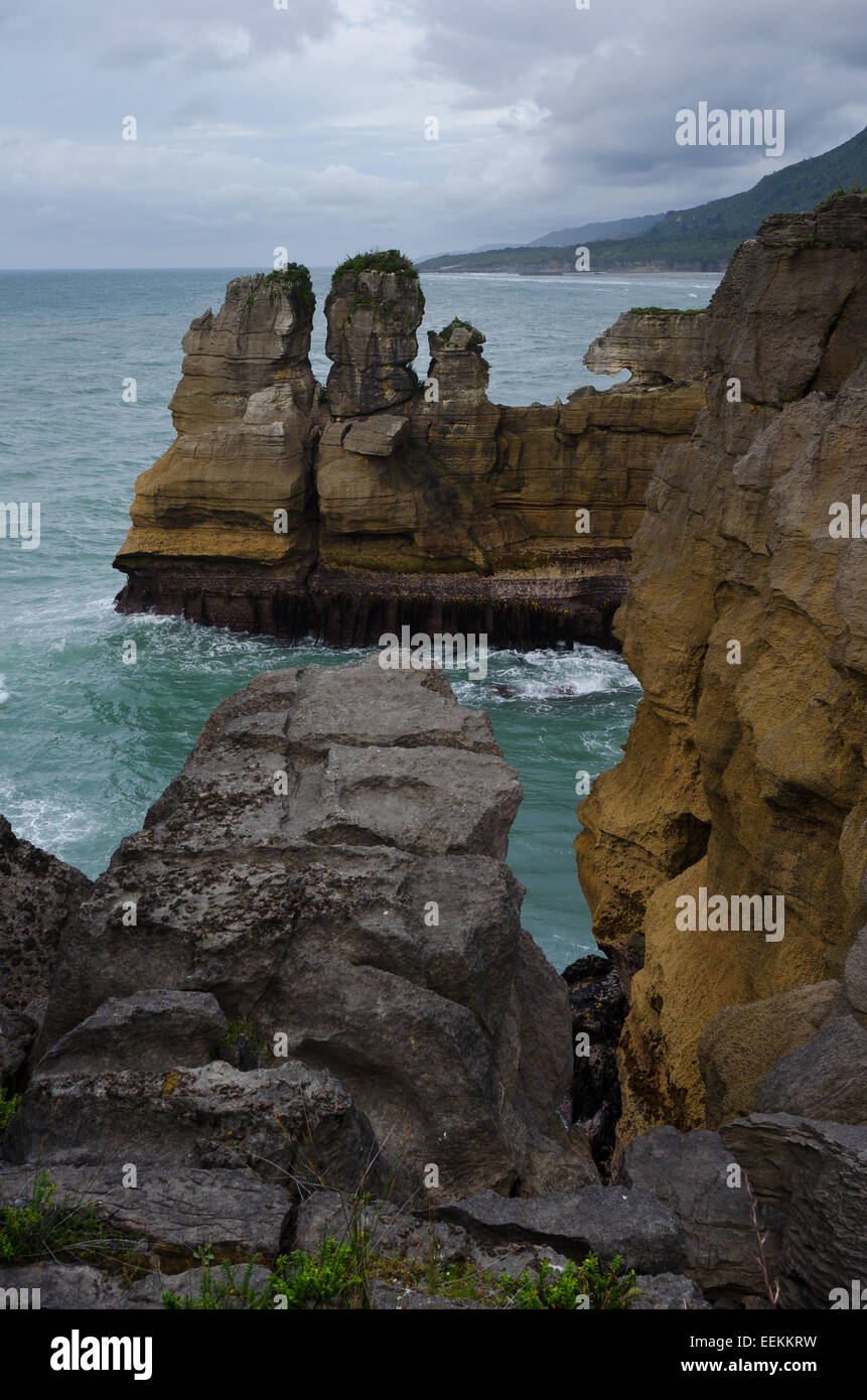 Pancakes Rocks, New Zealand Stock Photo - Alamy
