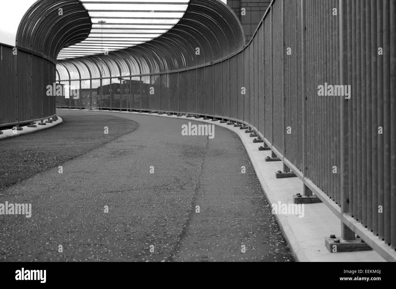 M8 motorway footbridge Black and White Stock Photos & Images - Alamy