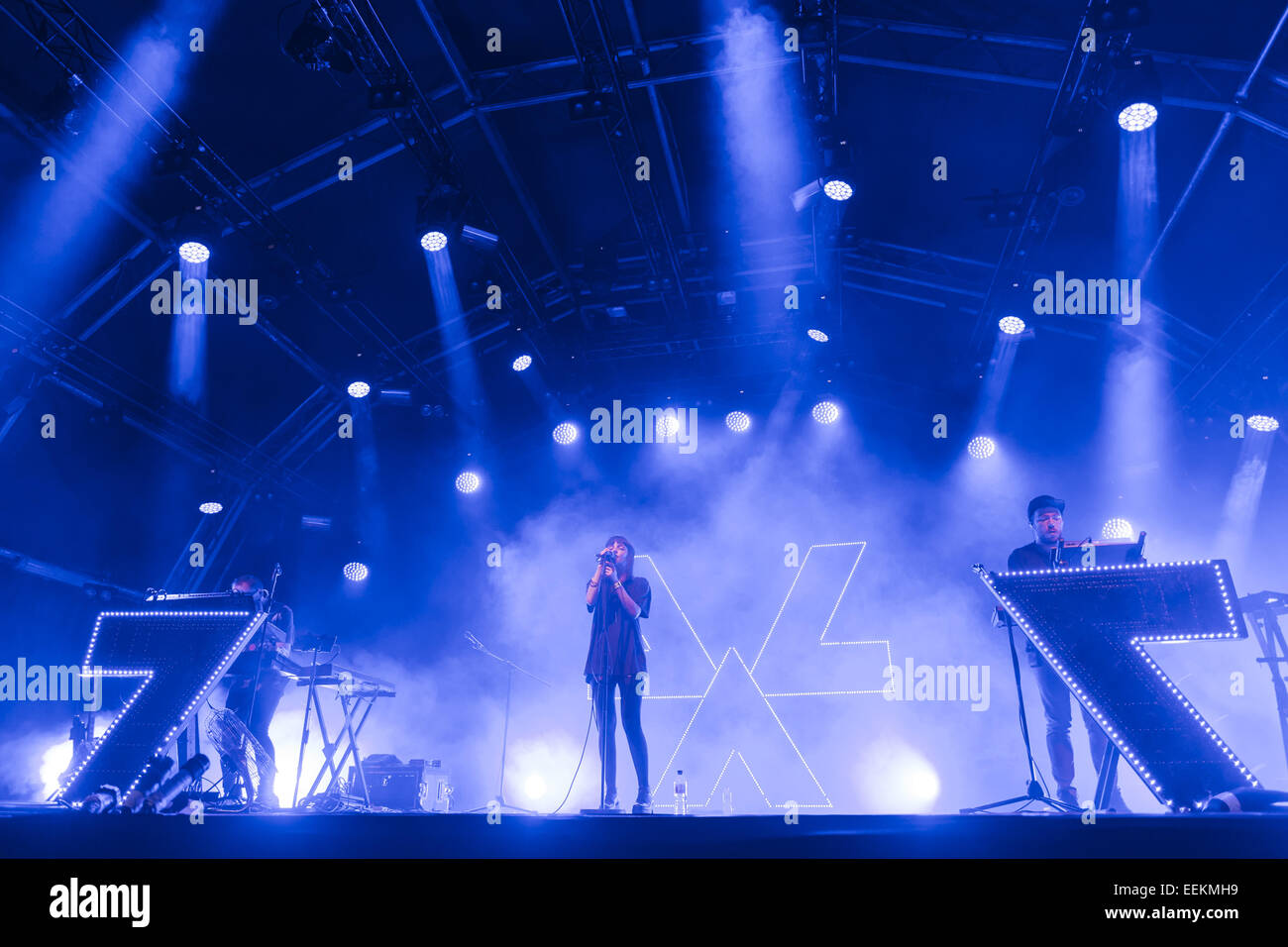 Chvrches performing live at Somerset House in London Featuring ...