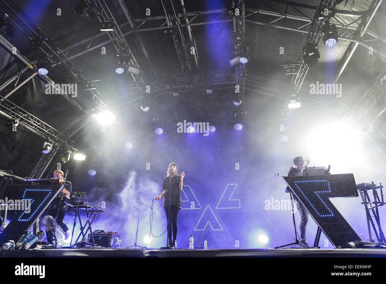 Chvrches performing live at Somerset House in London Featuring ...