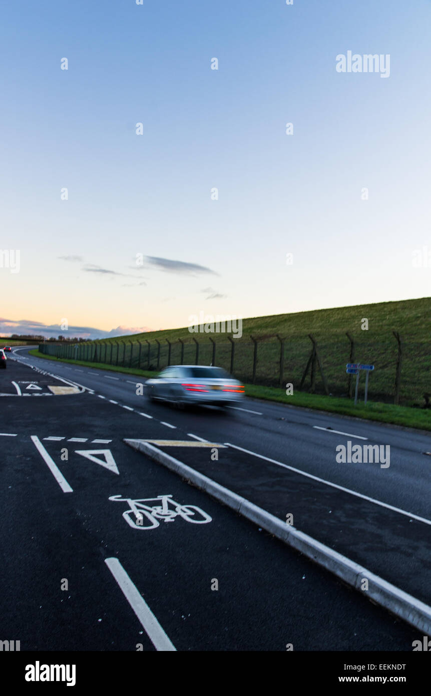 Car lane sign hi-res stock photography and images - Alamy