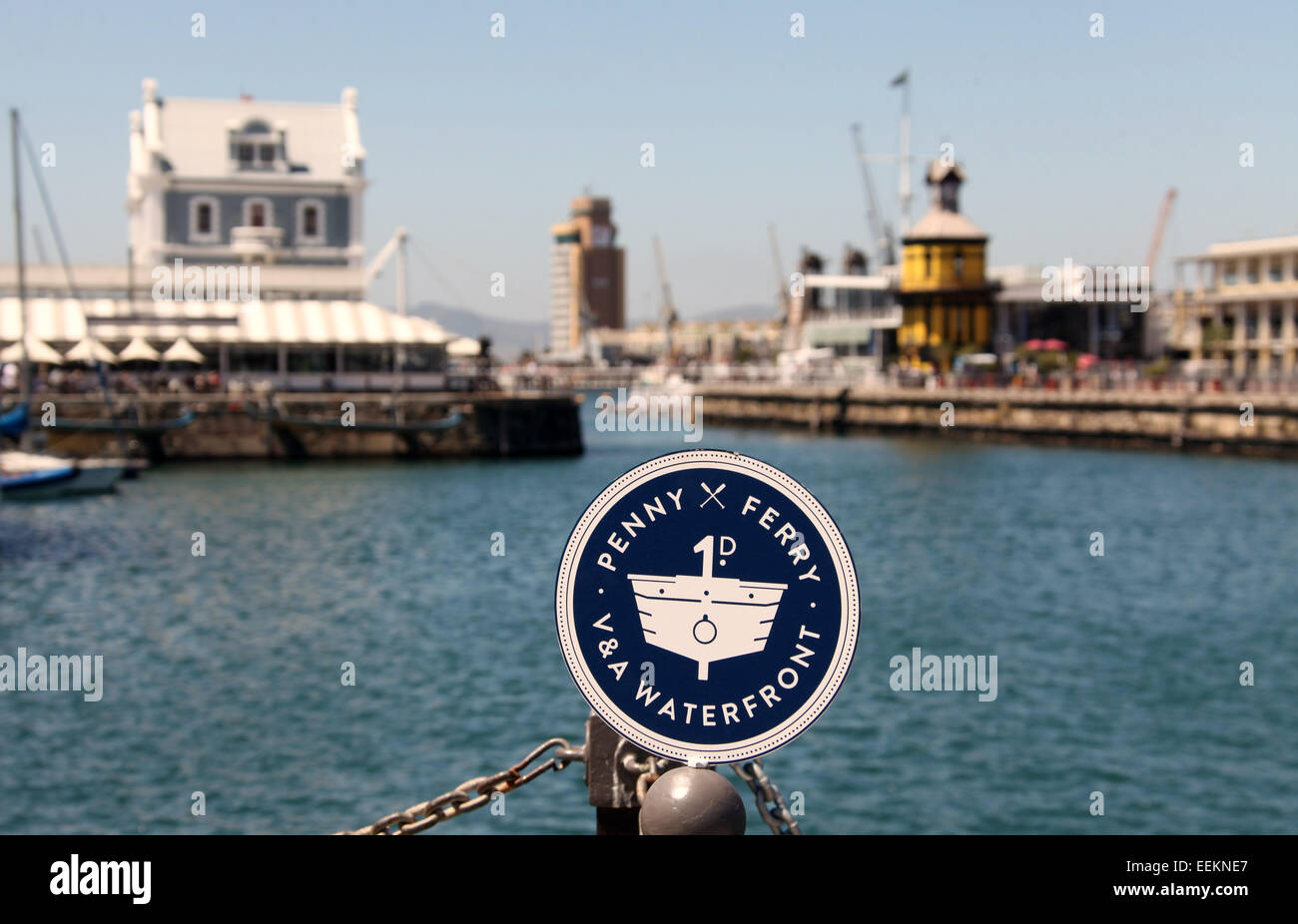 Penny Ferry Sign on the Victoria and Alfred Waterfront in Cape Town ...