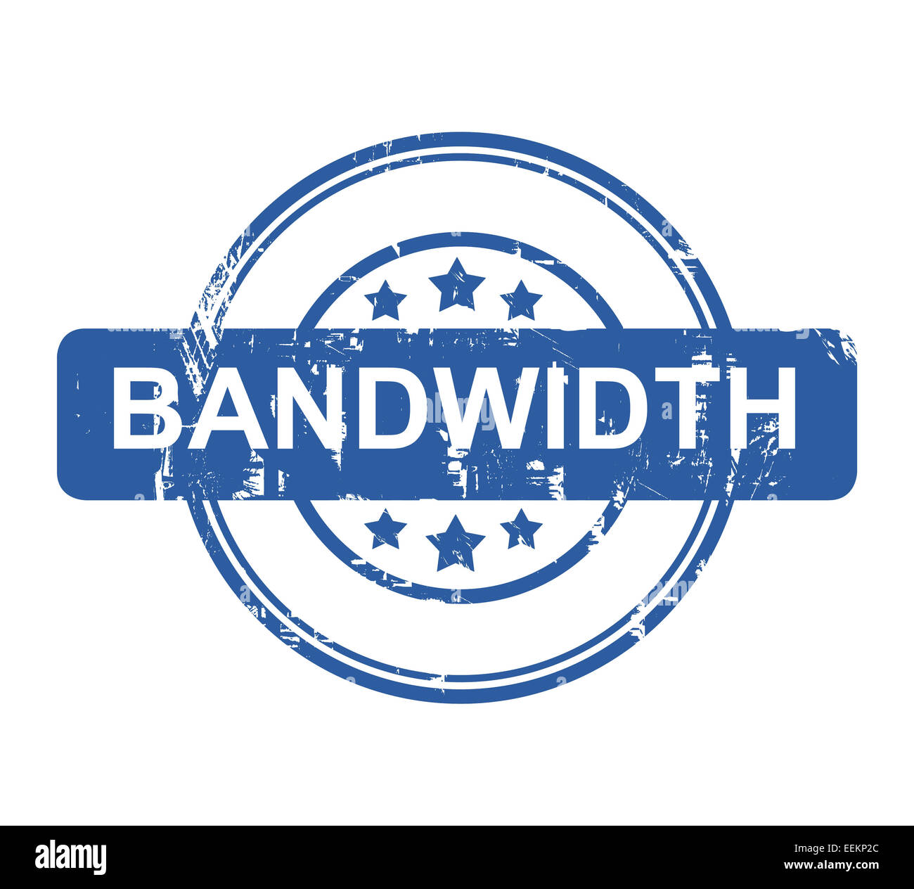 Bandwidth business concept stamp with stars isolated on a white ...