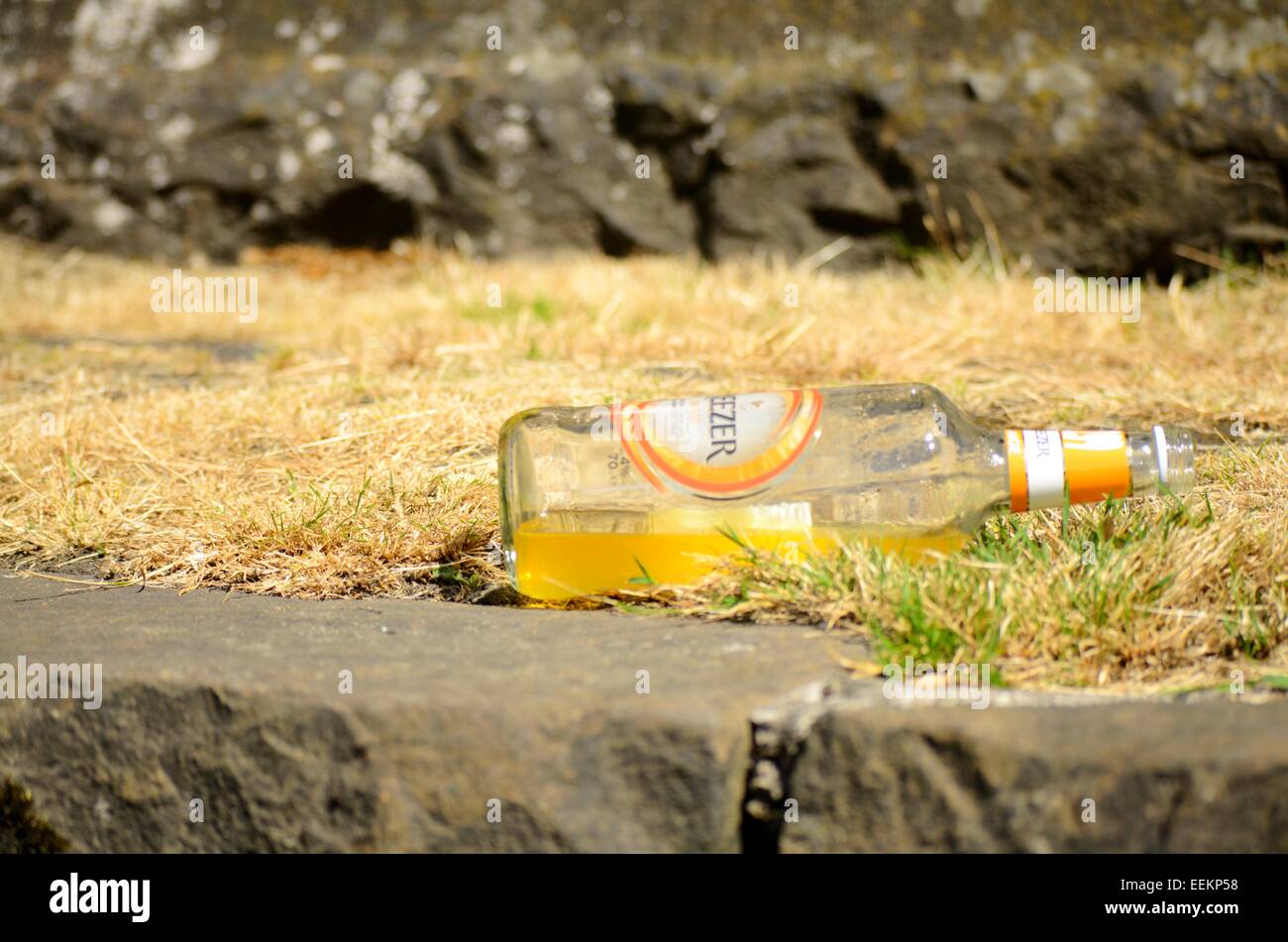 Litter alcohol bottle hi-res stock photography and images - Alamy