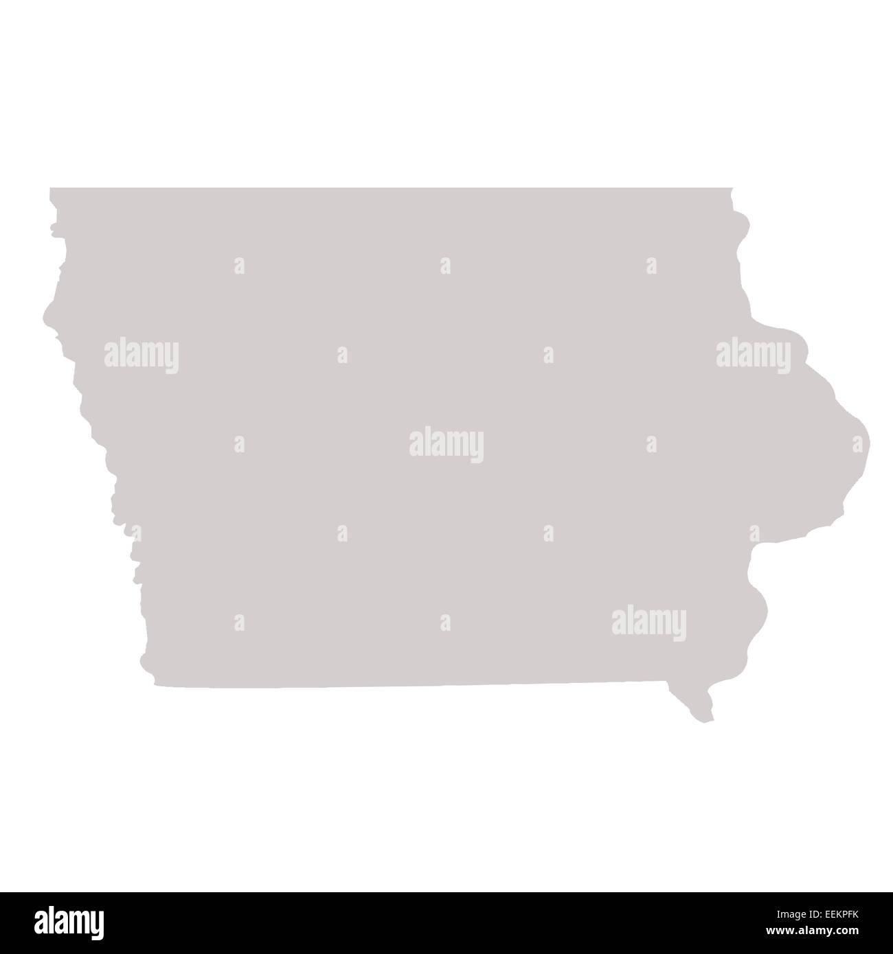 Iowa state map hi-res stock photography and images - Alamy