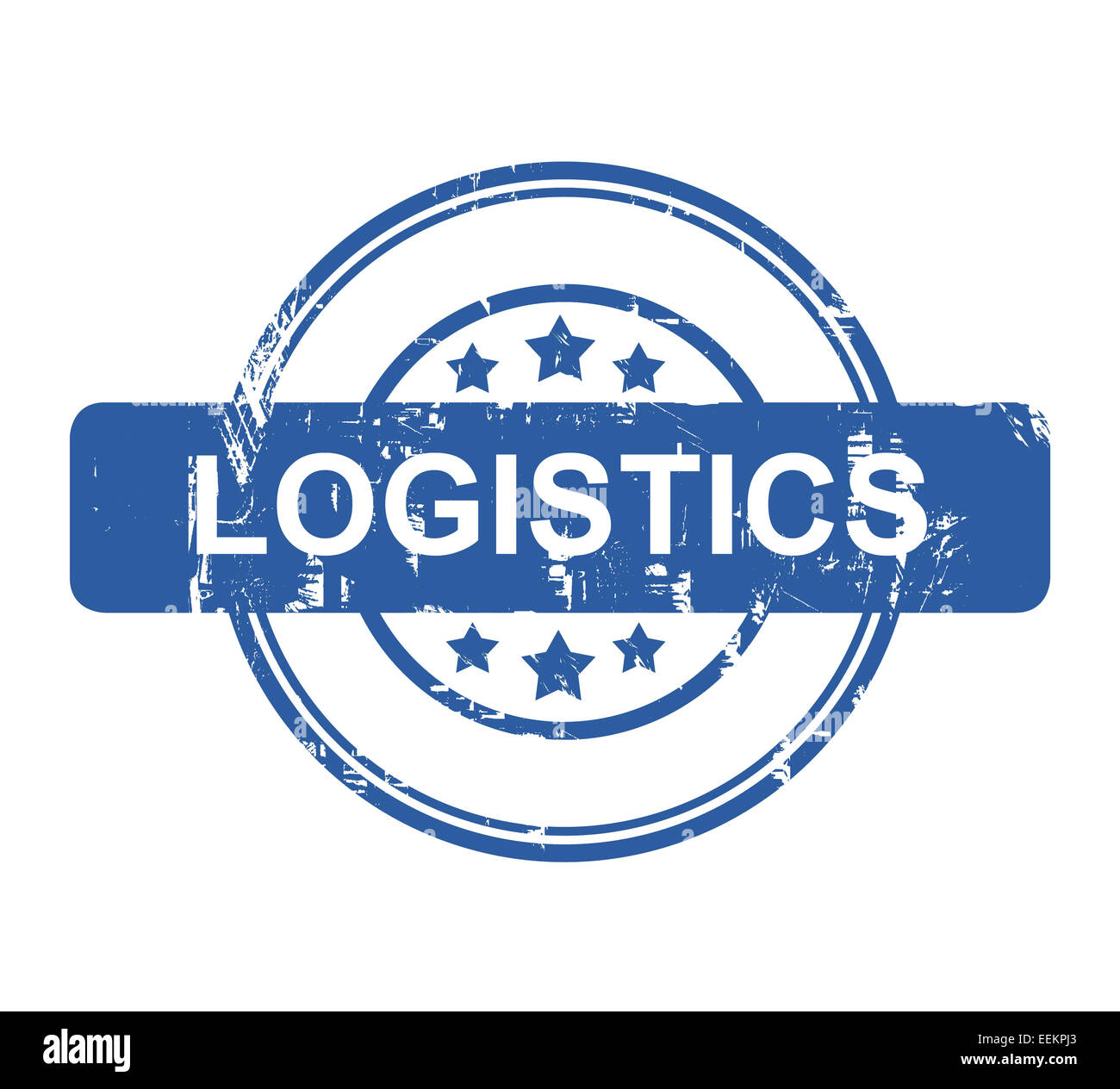 Logistics business concept stamp with stars isolated on a white ...