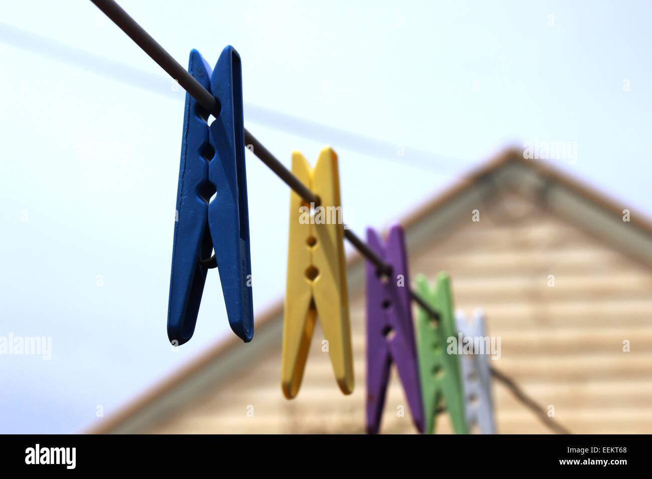 Yellow pegs hi-res stock photography and images - Alamy