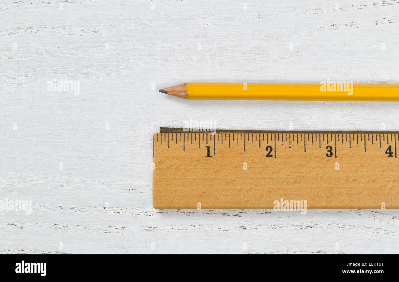 Wooden Ruler With Metal Edge