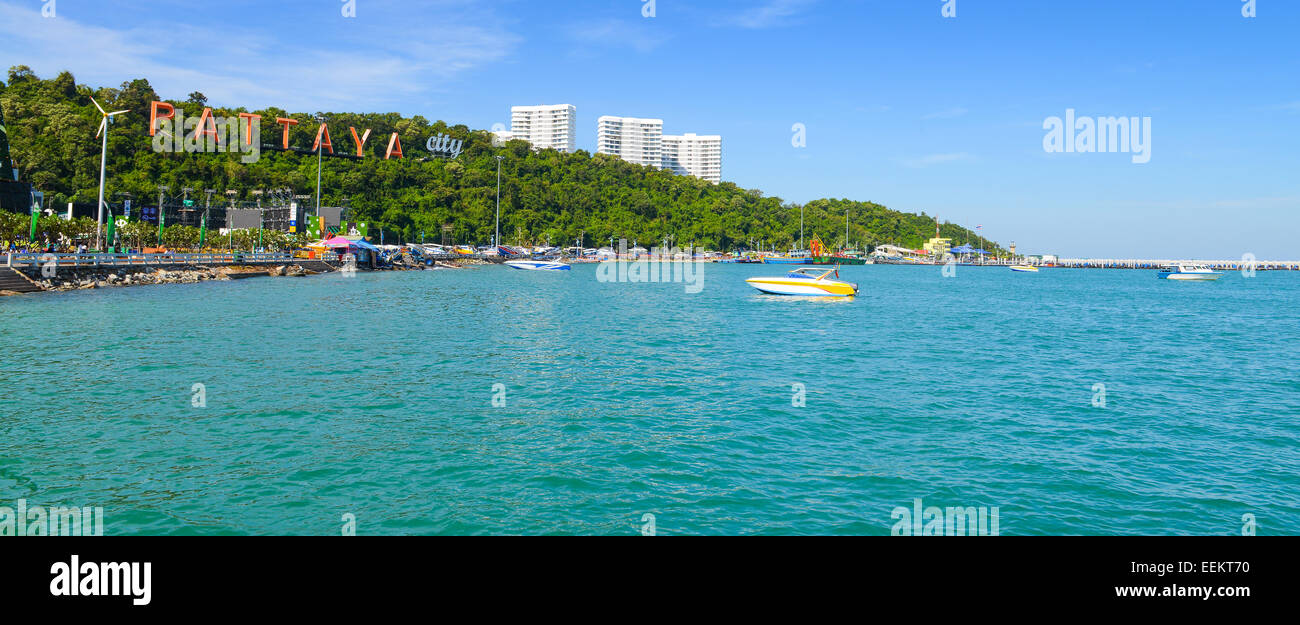 City landscape of Pattaya city, Thailand Stock Photo - Alamy