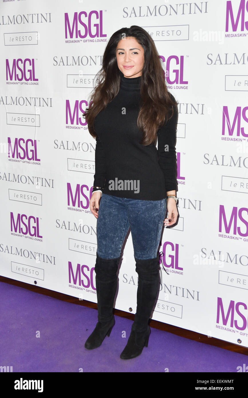 LONDON, UK ,19th JANUARY 2015 : Casey Batchelor attends the MediaSkin ...