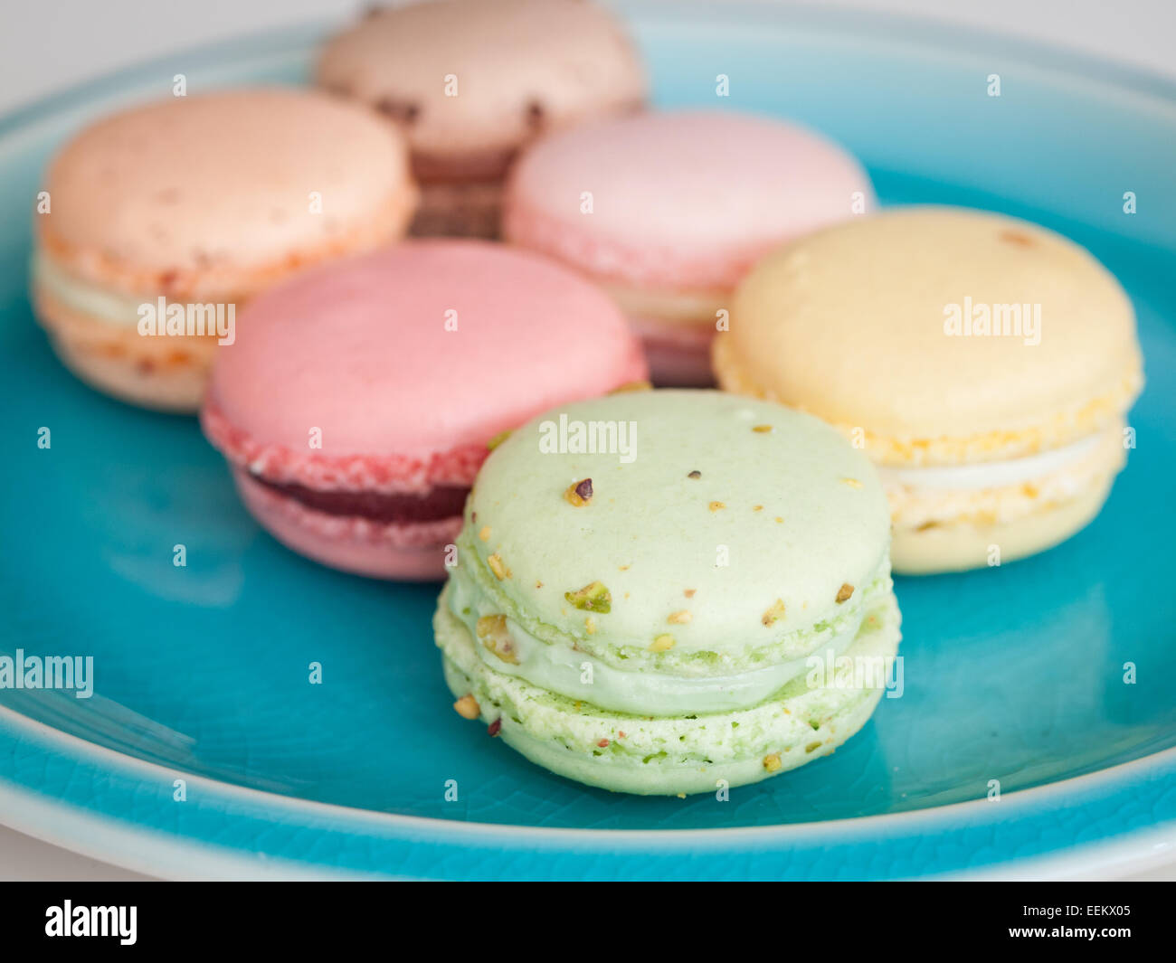 A plate of colourful French macarons from the Duchess Bake Shop in ...