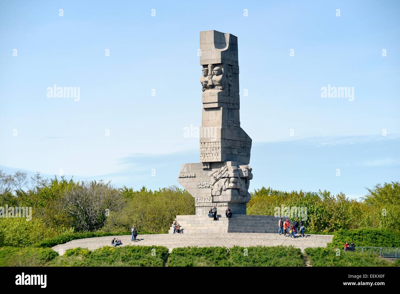 Gdansk Poland. The Battle of Westerplatte Monument locates the first ...