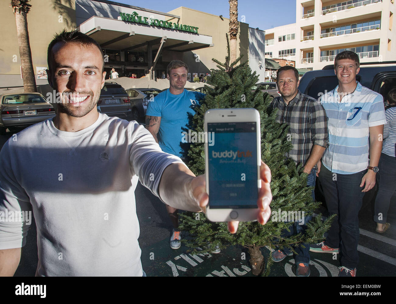 Los Angeles, California, USA. 8th Dec, 2014. Brian Foley, left front ...