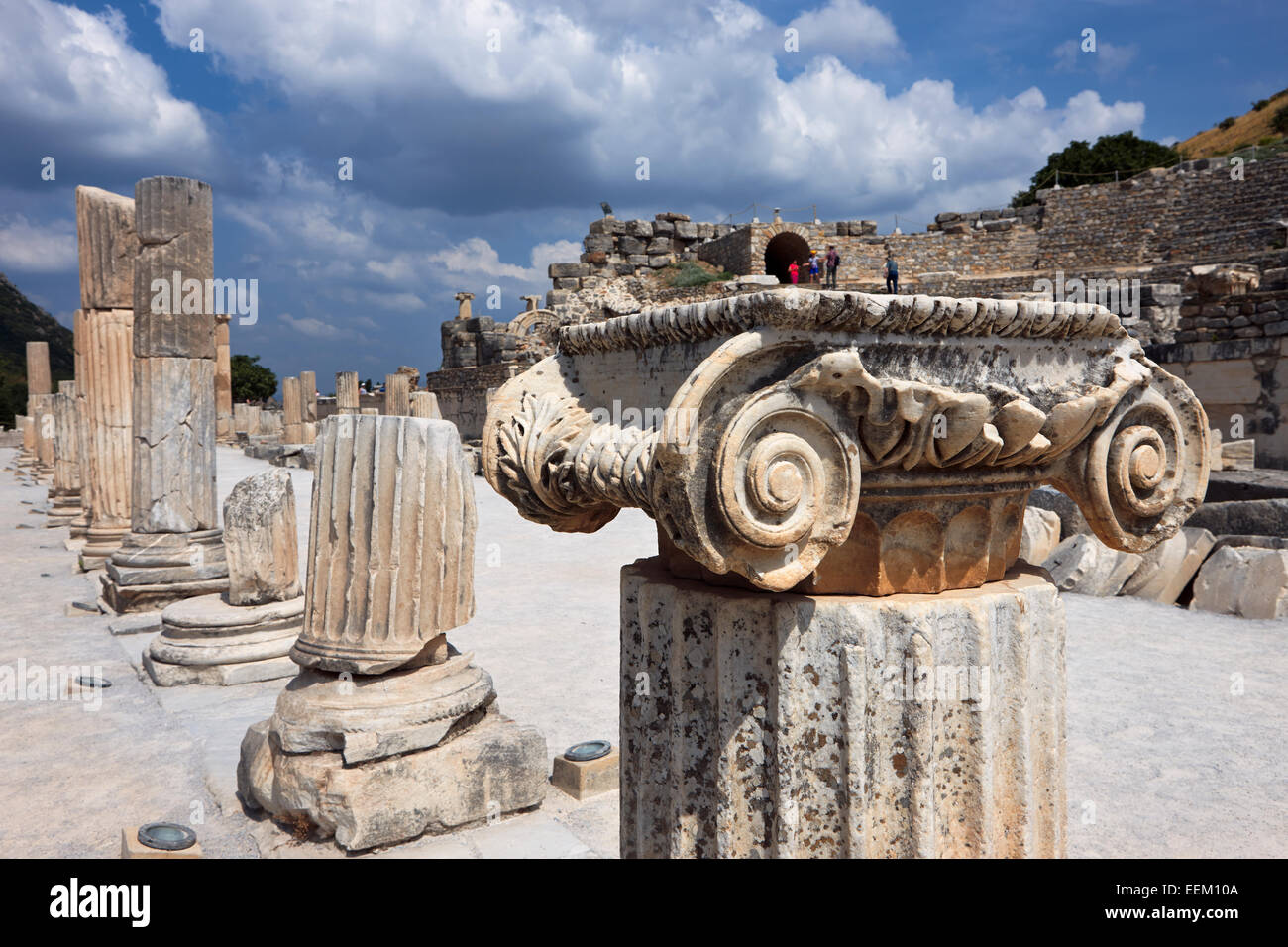 The Basilica Stoa (Royal Colonnade). Ephesus Archaeological Site, Izmir ...