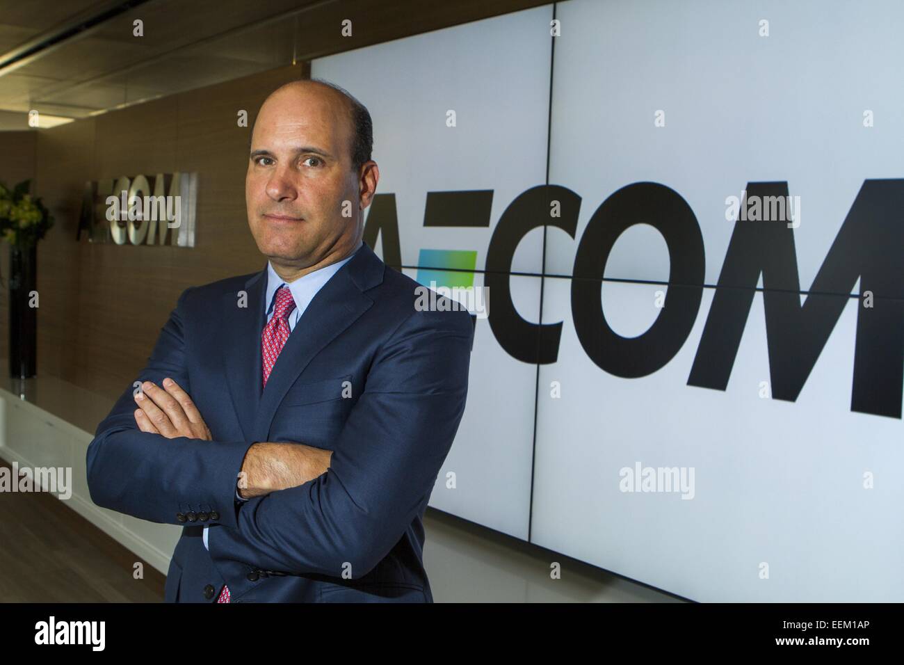 Los Angeles, California, USA. 5th Jan, 2015. Mike Burke, CEO of Aecom ...