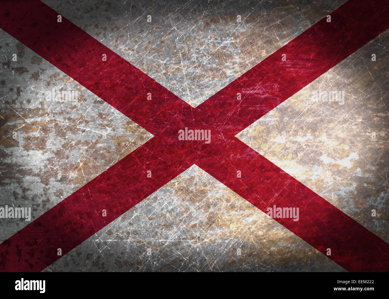 Alabama us state grunge flag hi-res stock photography and images - Alamy