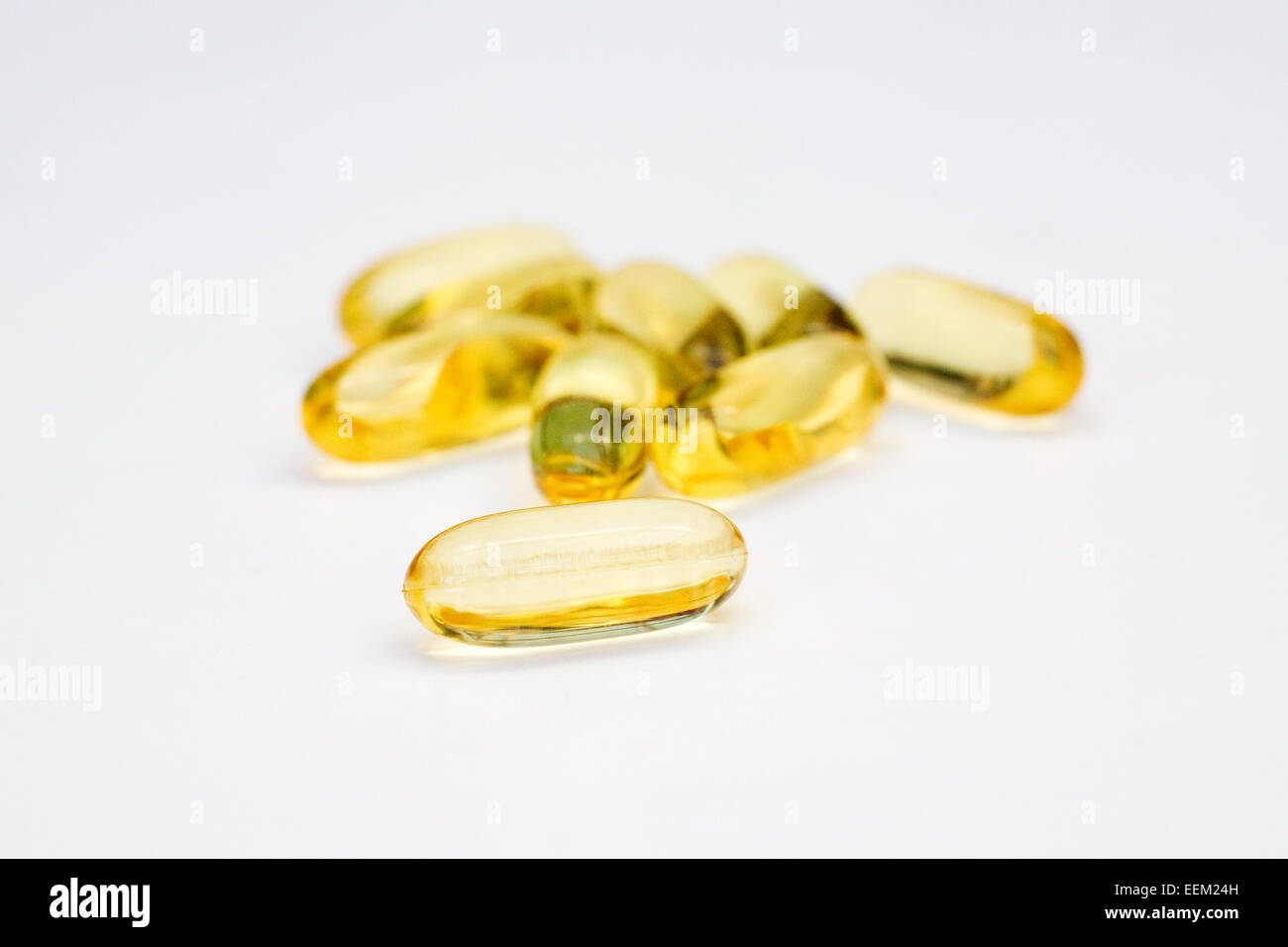 Evening Primrose Oil capsules Stock Photo - Alamy