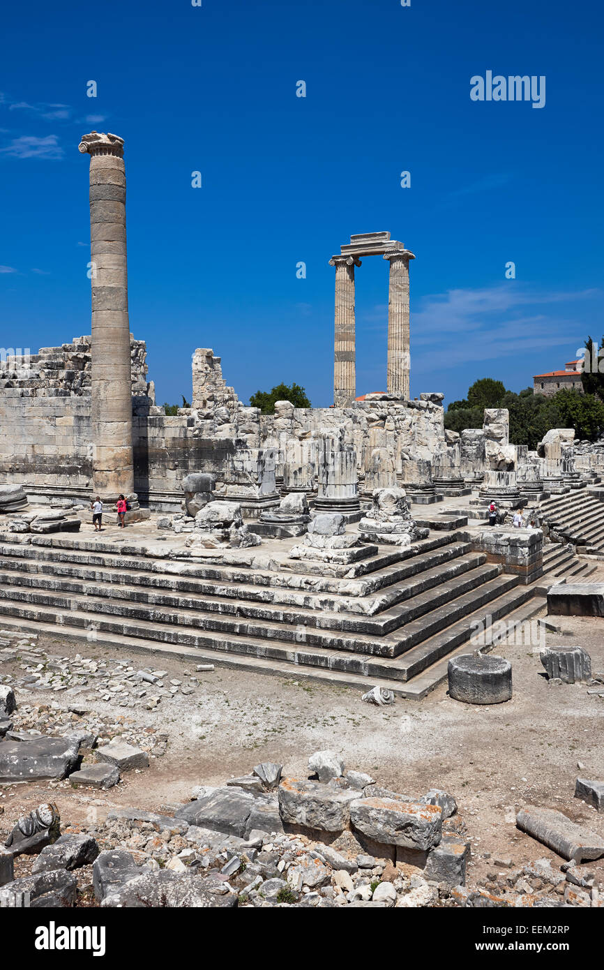 Ruins of the Temple of Apollo. Didim, Aydin Province, Turkey Stock ...